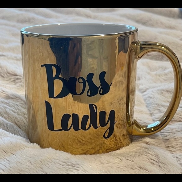Dining | Boss Lady Gold Coffee Mug Office Tea Cup 2 0z | Poshmark